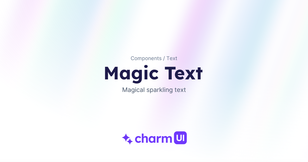 Magic Text | CharmUI